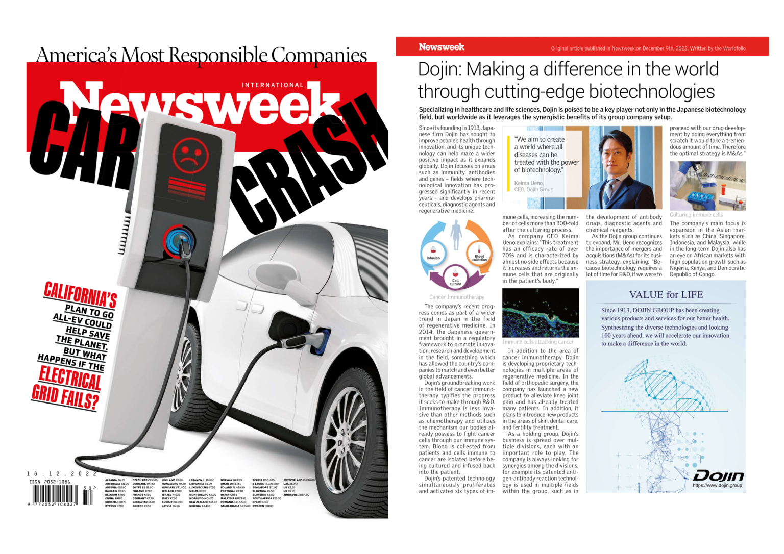 Dojin Group | NEWS | Article in Newsweek International